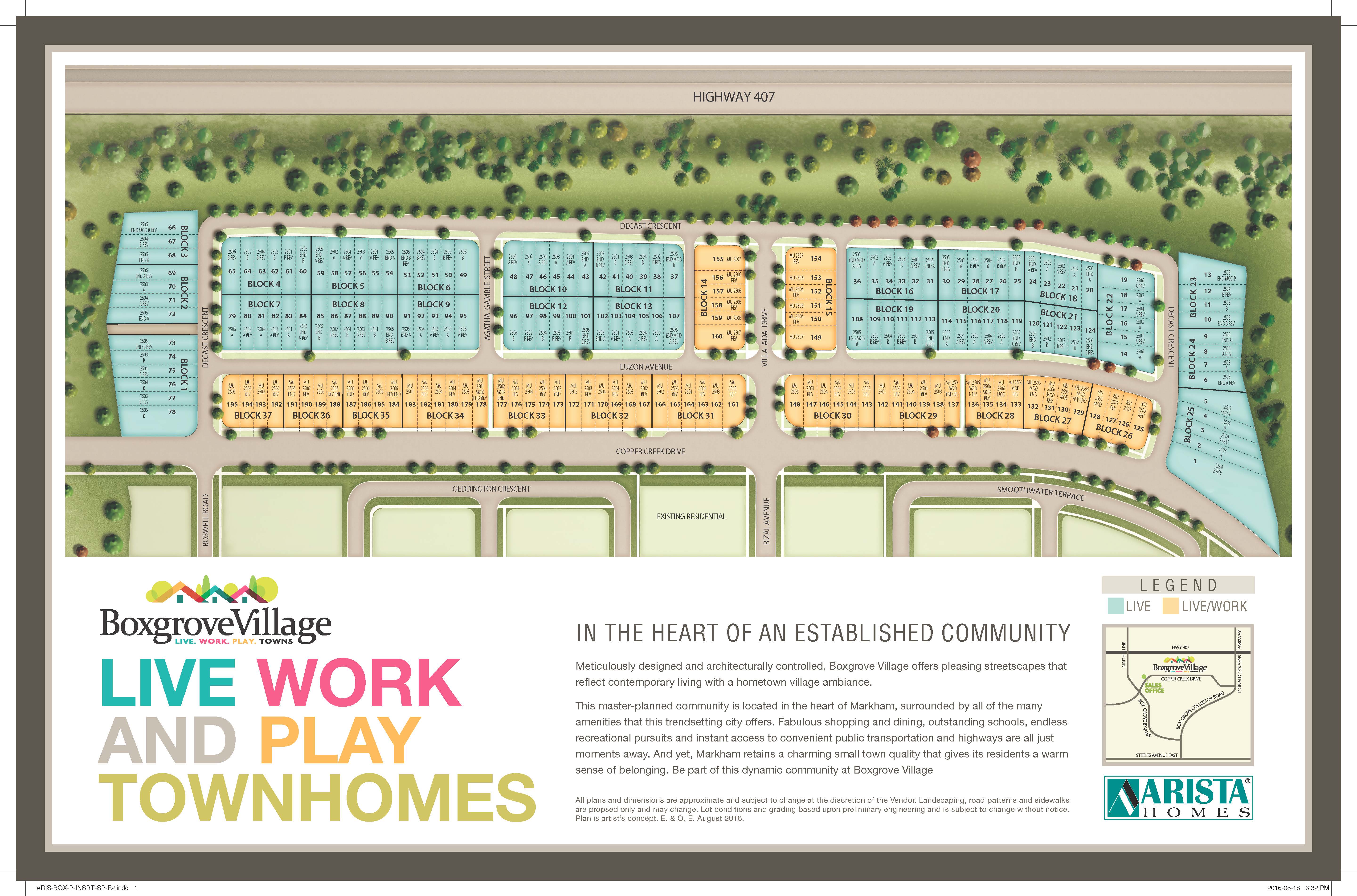 FREEHOLD-TOWNS-WORK-LIVE-PLAY BOXGROVE-VILLAGE PLATINUM RELEASE